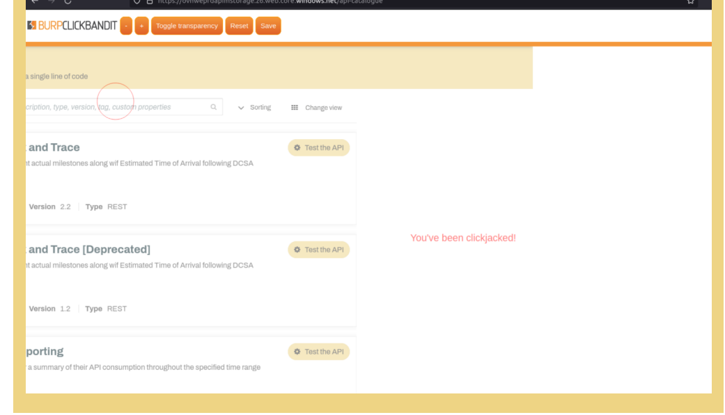 Developer Portal - Clickjacking vulnerability · Issue #2275 · Azure/api-management-developer ...