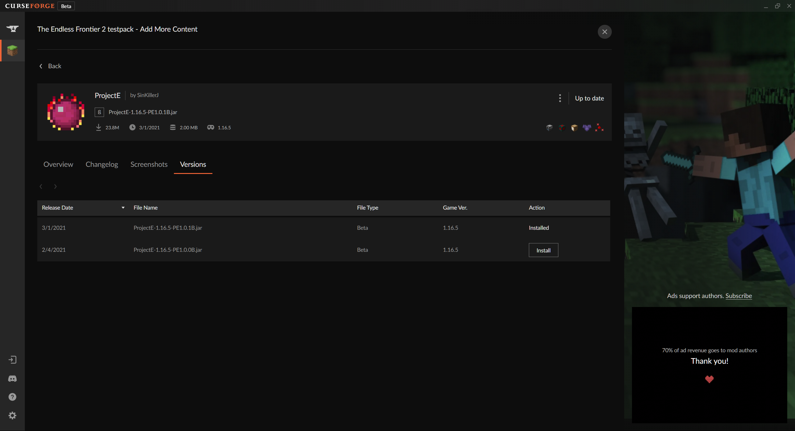add a way to disable update msg ? · Issue #2111 · sinkillerj/ProjectE · GitHub