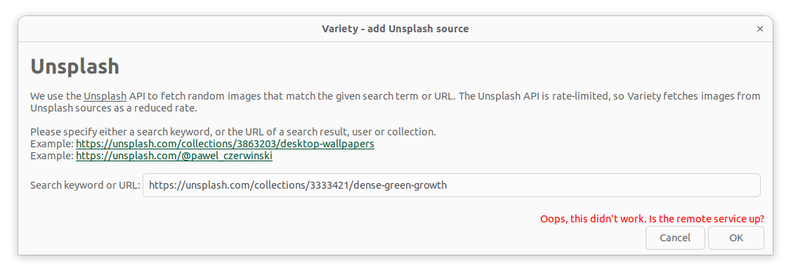 Can't add Unsplash URL · Issue #567 · varietywalls/variety · GitHub