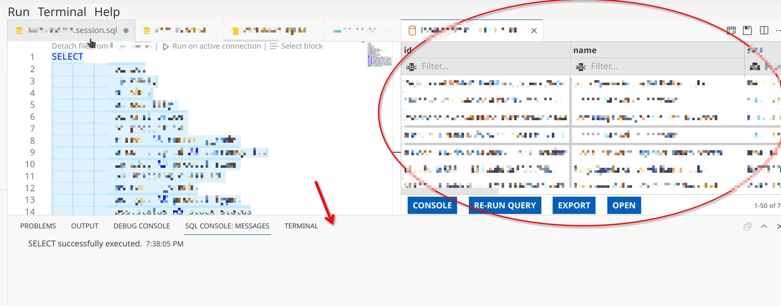 How to dock query results tab at the bottom · mtxr vscode-sqltools · Discussion #1209 · GitHub