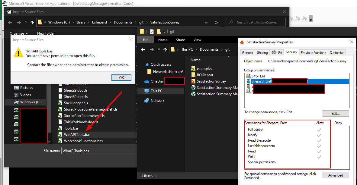 File Permission issue causing `Unexpected Error` when parsing · Issue #5710 · rubberduck-vba ...