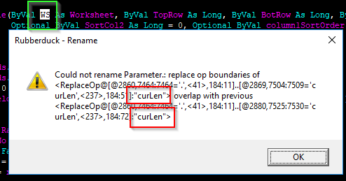 Same issue with two different "Refactor" methods · Issue #4356 · rubberduck-vba/Rubberduck · GitHub