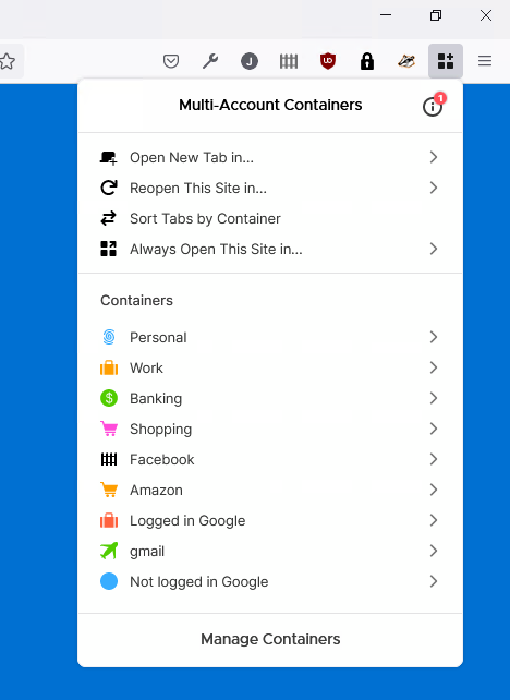 Syncing new device/browser always adds default containers back to ...