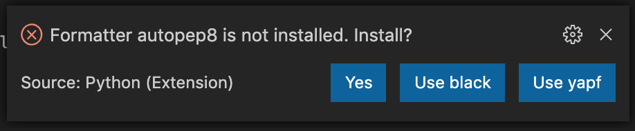 Add option to ignore popup about selecting a formatter · Issue #13101 ...