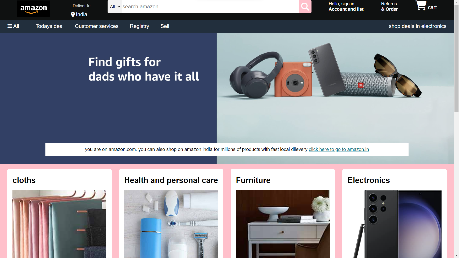 GitHub - rushikeshraghatate90/Amazon-clone: This is an Amazon.com clone using the HTML and CSS