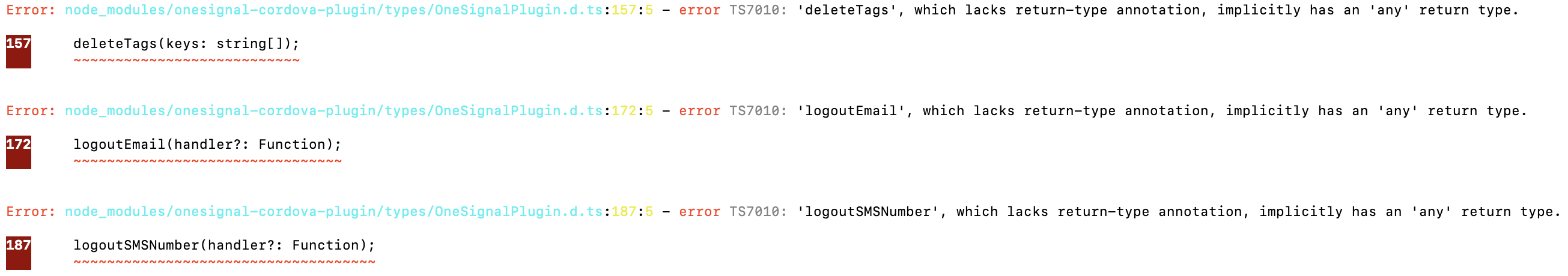 Error "lacks return" building Ionic Capacitor project · Issue #726 · OneSignal/OneSignal-Cordova ...