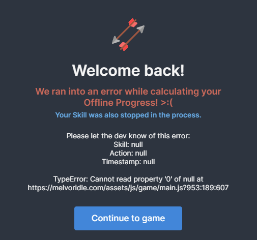 offline variable has null values for Fletching when using Experimental Setting for offline ...
