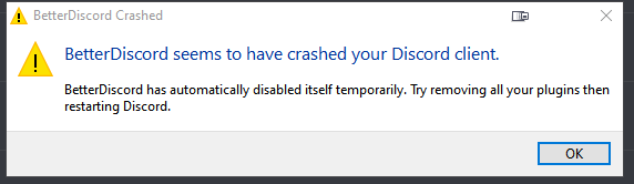 Crash · Issue #79 · zerebos/BDPluginLibrary · GitHub