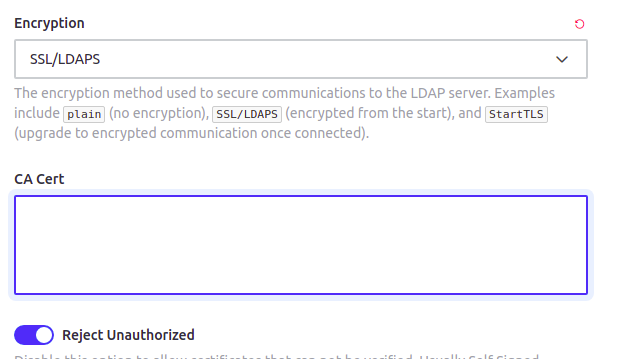 Improvement Ldaps Certificate Field · Issue 17053 · Rocketchat Rocket Chat · Github