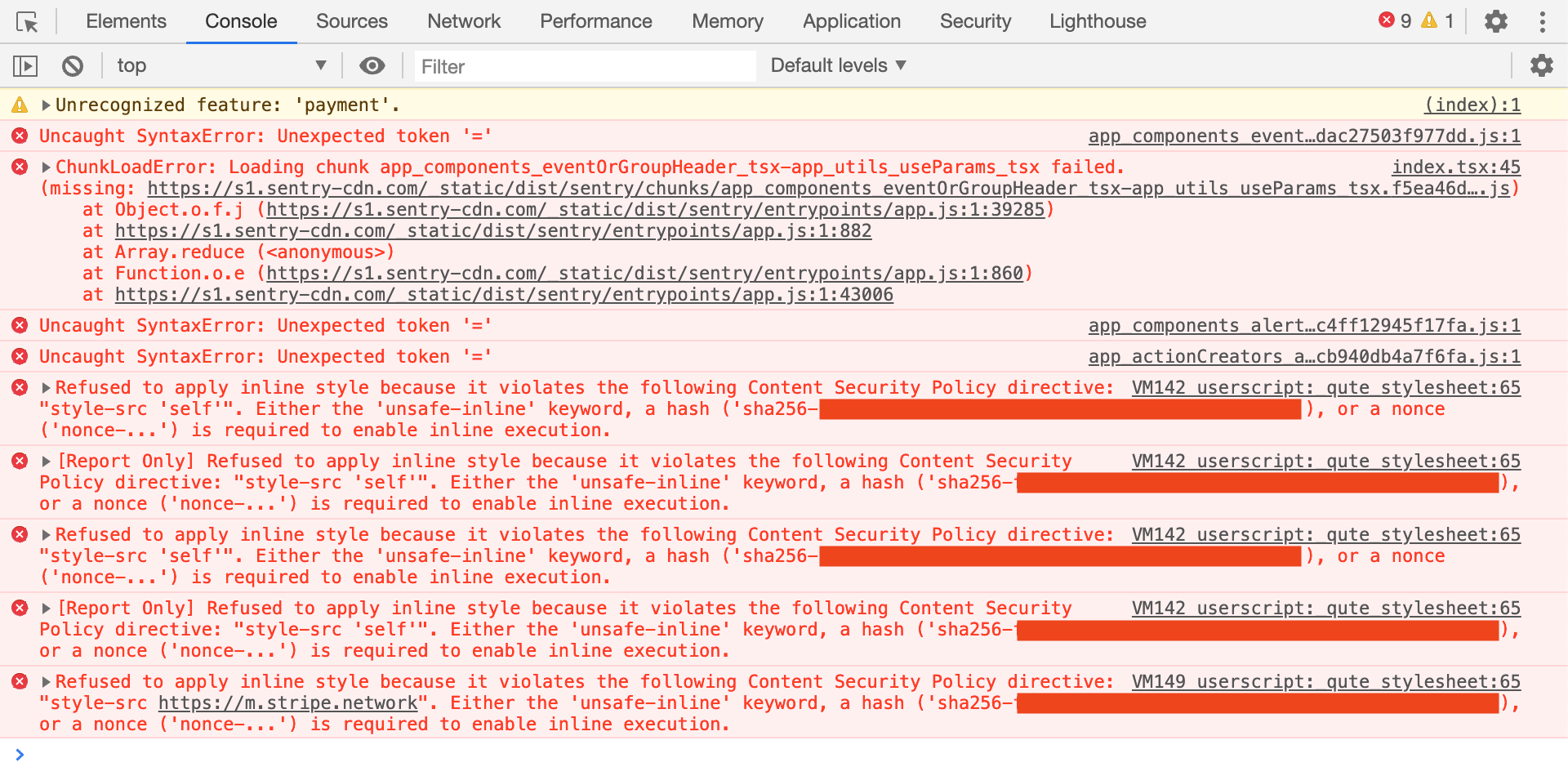 sentry.io is blocked: ERR_BLOCKED_BY_CLIENT · qutebrowser qutebrowser · Discussion #7585 · GitHub