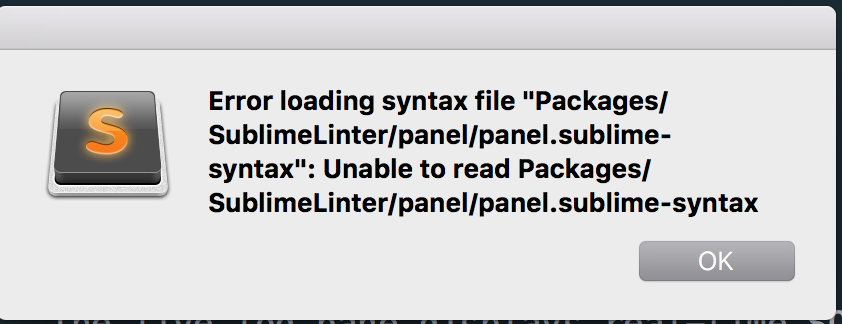 Panel is not defined · Issue #1140 · SublimeLinter/SublimeLinter · GitHub