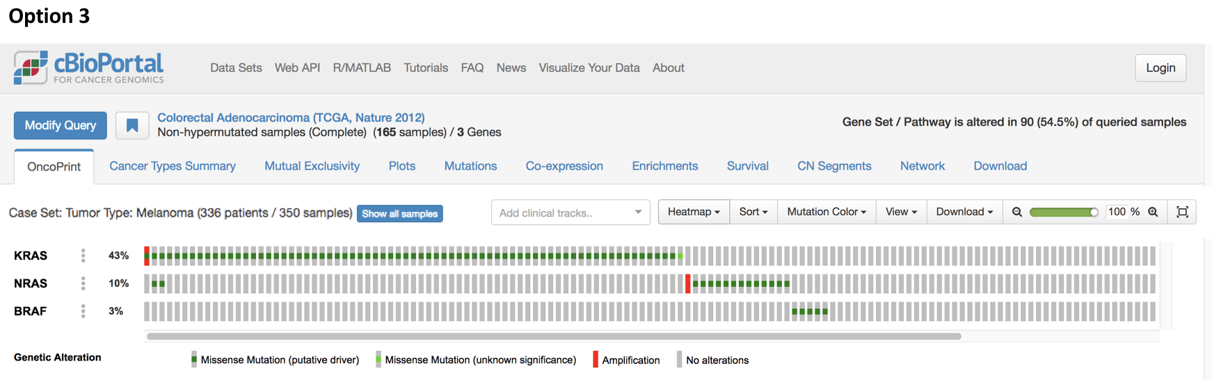 More compact OncoPrint tab · Issue #4976 · cBioPortal/cbioportal · GitHub