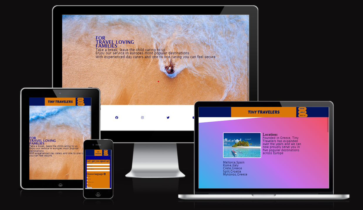 GitHub - Apollon999/Tiny-Travelers: A website for Exotic Daycare, kids daycare while on vacation