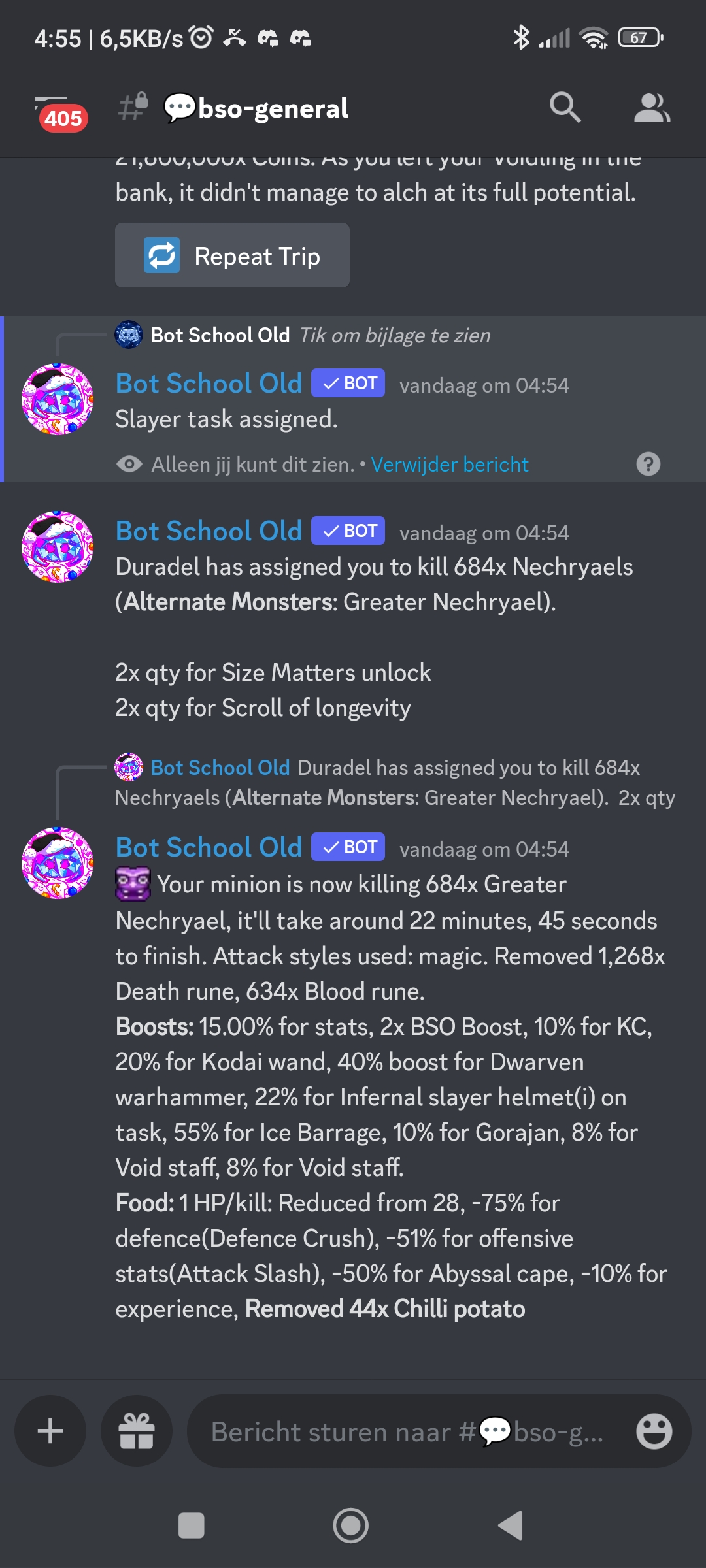 Slayer Task Nechs W Barrage Gives Double Void Staff Reduction In Time