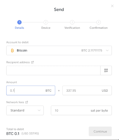Sending BTC attempts to send negative amount after wallet address is entered · Issue #1782 ...