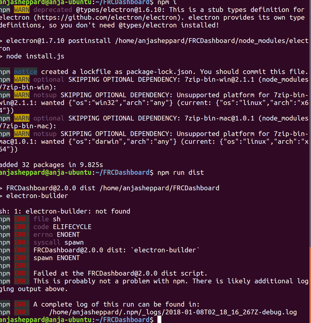 Problem with npm i · Issue #32 · FRCDashboard/FRCDashboard · GitHub