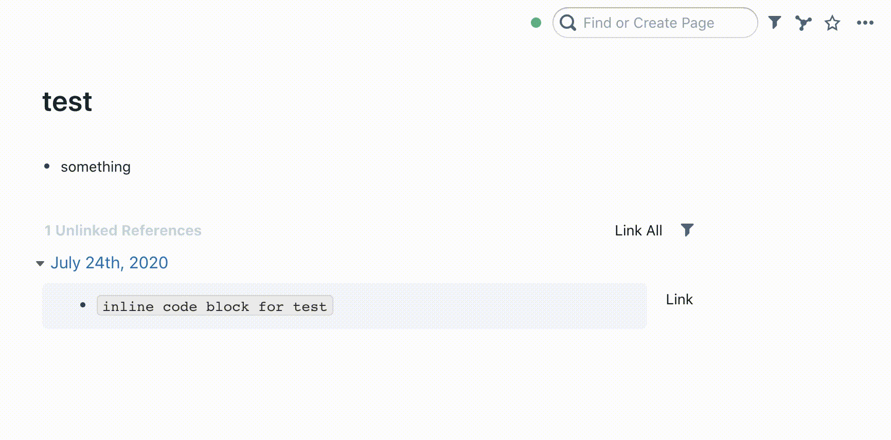 Unlinked References works incorrectly for inline code block · Issue #439 · Roam-Research/issues ...