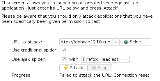 Cant scan website: Connection reset · Issue #6713 · zaproxy/zaproxy · GitHub