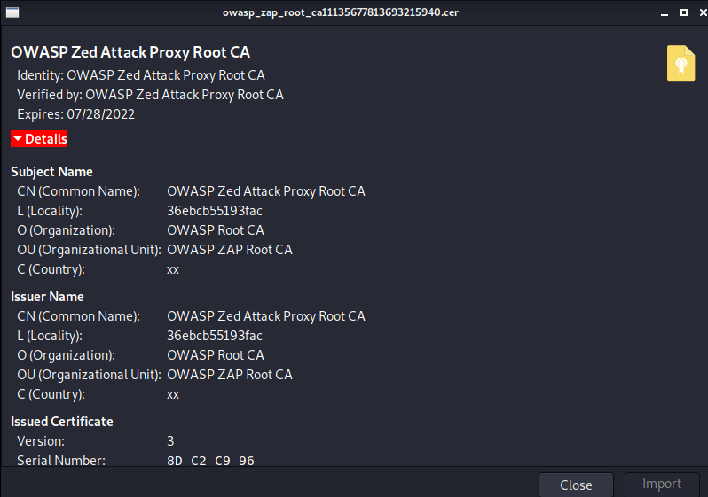 Allow to regenerate expired certificate from warning dialogue · Issue #6712 · zaproxy/zaproxy ...