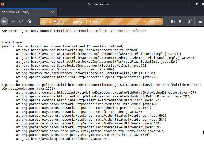 Cant scan website: Connection reset · Issue #6713 · zaproxy/zaproxy · GitHub
