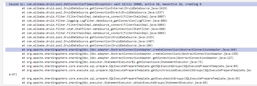 Memory leak caused by using druid connection pool · Issue #2614 · apache/shardingsphere · GitHub
