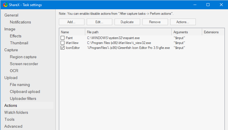 How to execute user action with captured image? · Issue #6927 · ShareX/ShareX · GitHub