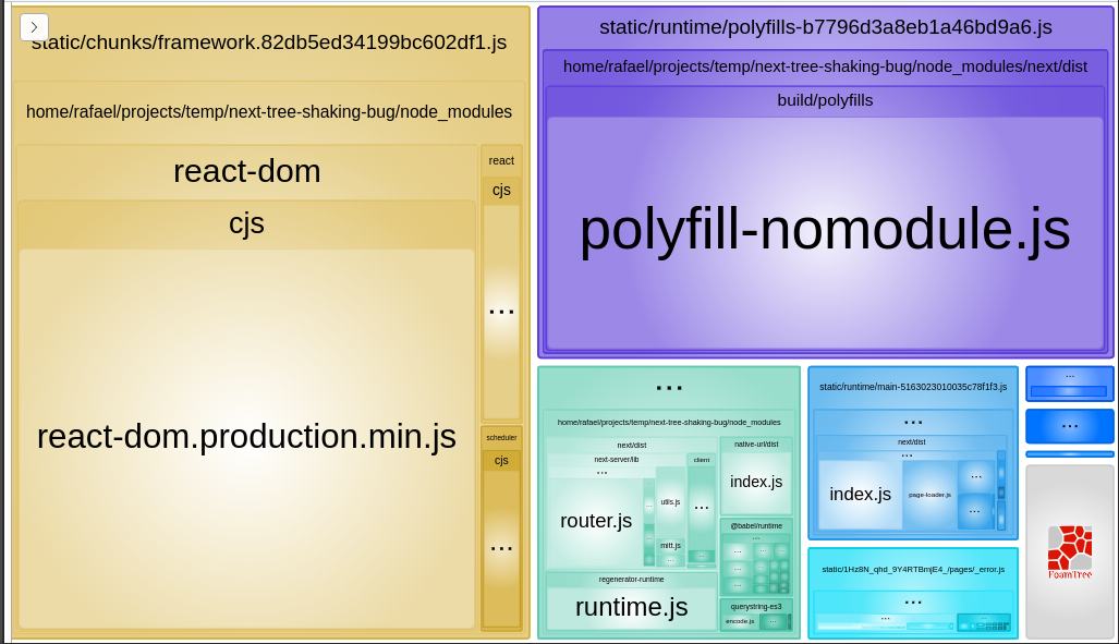 Tree-shaking not working with namespace components · Issue #11790 · vercel/next.js · GitHub