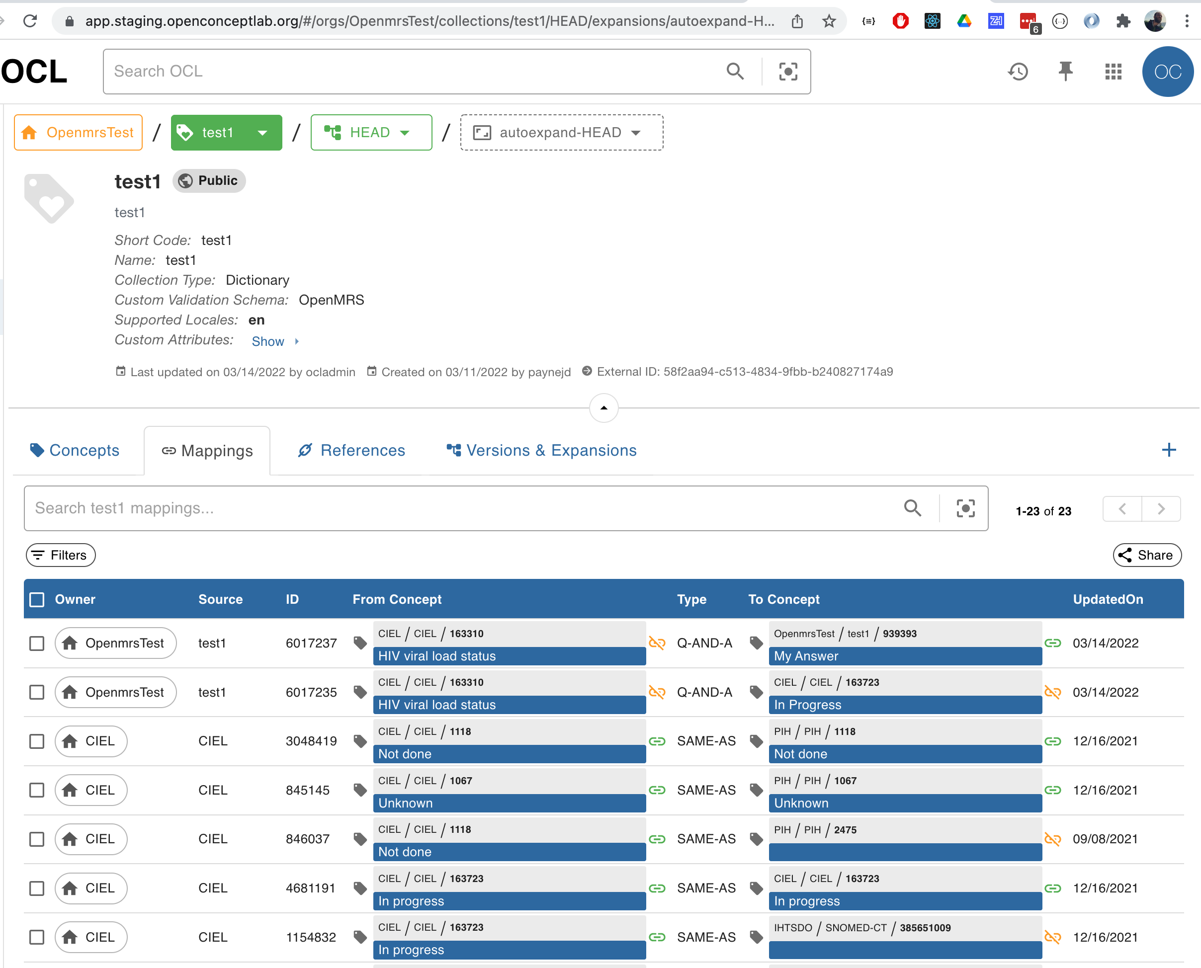 TermBrowser mapping incorrectly shows concepts as not being defined in OCL · Issue #1239 ...