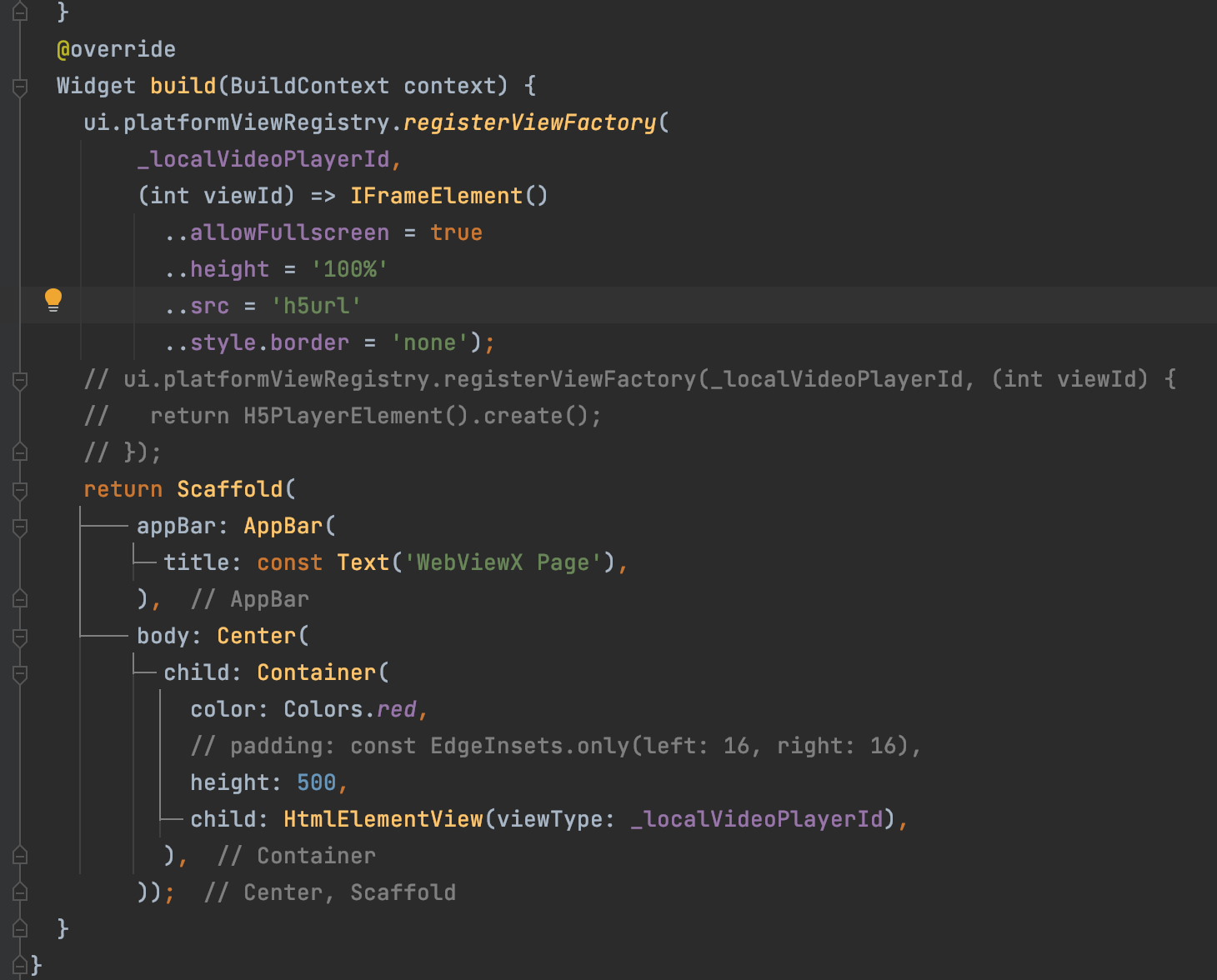 (iOS 15.6) Use ui.platformViewRegistry.registerViewFactory to access iframe, enter the secondary ...