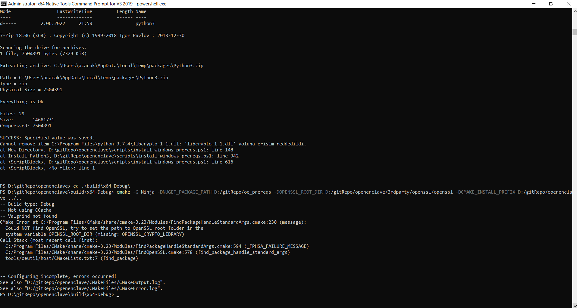 openssl not found error · Issue #4524 · openenclave/openenclave · GitHub