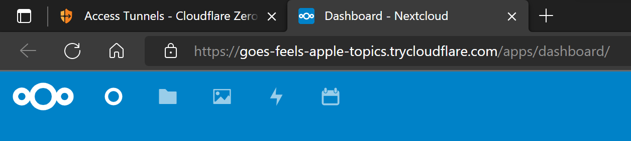 Nextcloud is buggy with Cloudflare Tunnel but is fine with TryCloudflare🐛 · Issue #764 ...