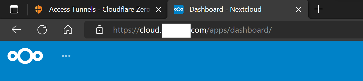 Nextcloud is buggy with Cloudflare Tunnel but is fine with TryCloudflare🐛 · Issue #764 ...