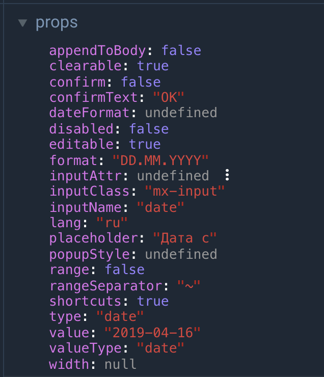Lost prop · Issue #294 · mengxiong10/vue2-datepicker · GitHub