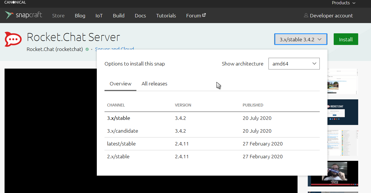 Snap stuck in 3.4.2 · Issue #18450 · RocketChat/Rocket.Chat · GitHub