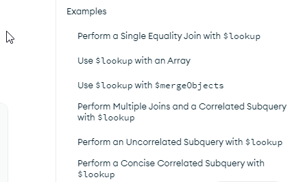 GitHub - abhinabadutta2019/mongodb-aggregation-study-from-mongodb-docs: Mainly $lookup, 9 ...