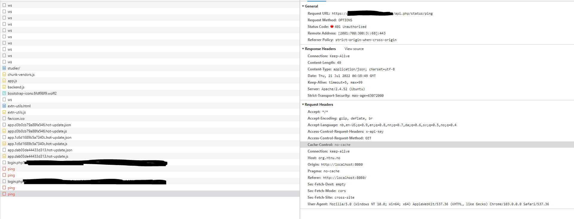 Cors middleware not working for cross site requests · Issue #889 · mevdschee/php-crud-api · GitHub