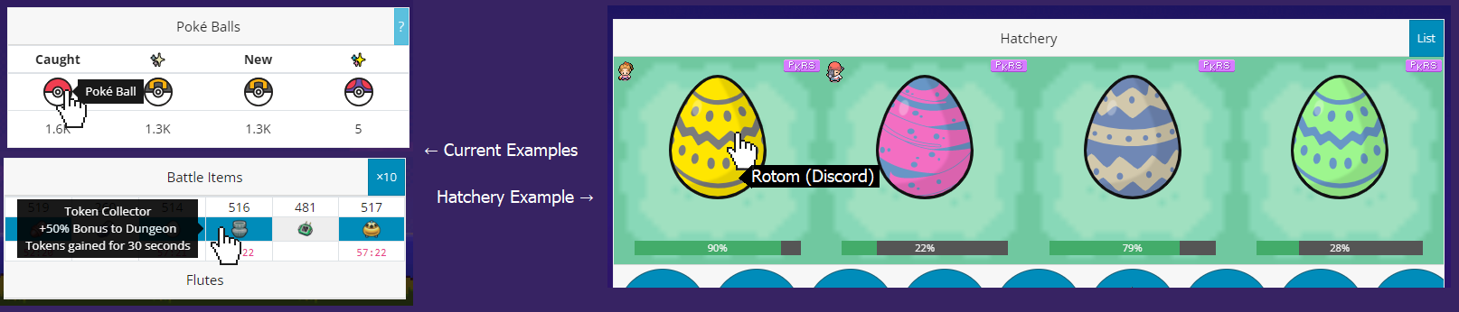 [SUGGESTION] Hovering on Hatchery eggs to know types and possible ...