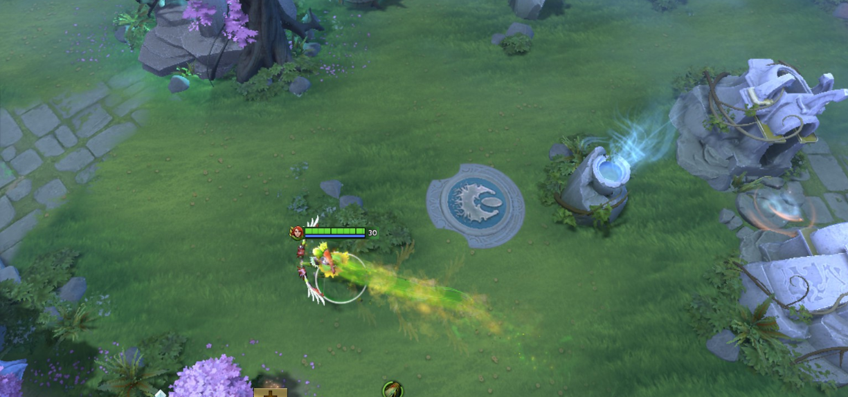 The silhouettes from Windranger's Sylvan Cascade immortal cape used to ...