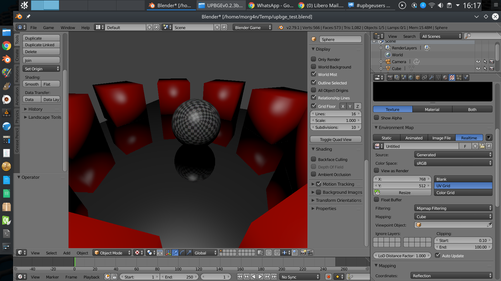 Realtime Environment Cube Map not working · Issue #681 · UPBGE/upbge · GitHub