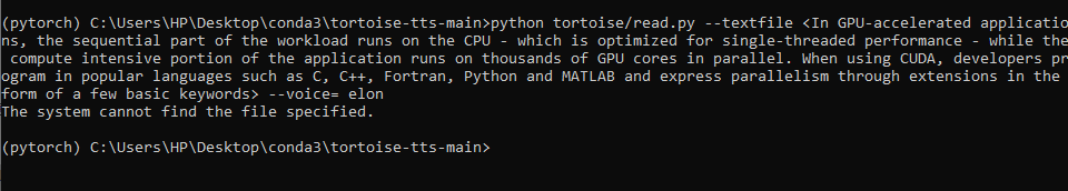 having issues with the read.py · Issue #205 · neonbjb/tortoise-tts · GitHub