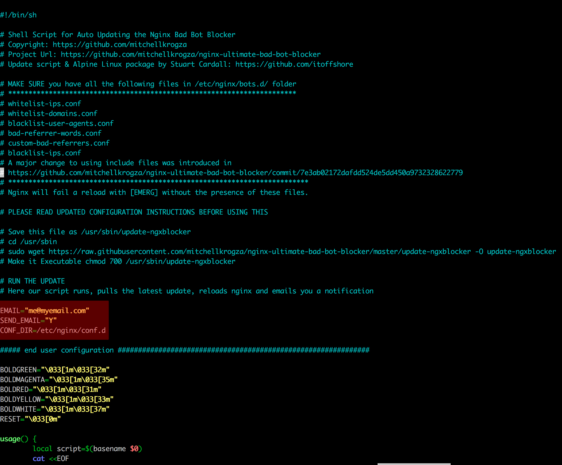 update-ngxblocker - Update Email - Mailgun Delivery Failure · Issue #70 · mitchellkrogza/nginx ...