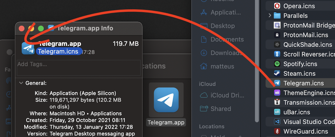Custom macOS app icon is ignored when launching the app · Issue #23895 · telegramdesktop ...