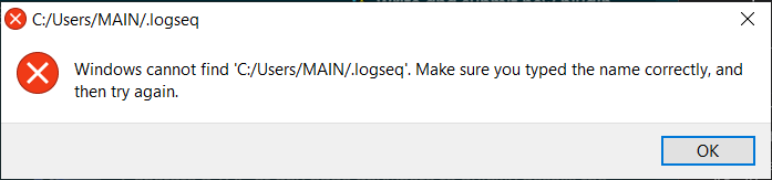 "Edit Global config.edn" on Windows doesn't work · Issue #6754 · logseq/logseq · GitHub