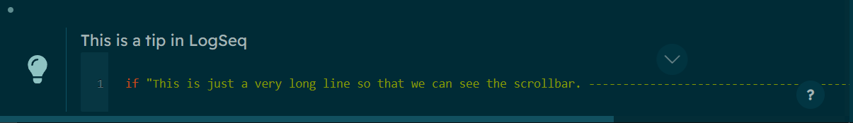 Bad handling of long lines in codemirror while inside `admonitionblock` · Issue #9575 · logseq ...