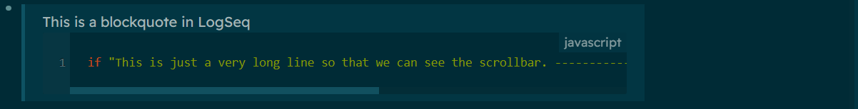 Bad Handling Of Long Lines In Codemirror While Inside `admonitionblock` · Issue 9575 · Logseq