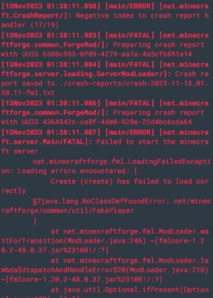 Aternos crashes upon starting Create server · Issue #5743 · Creators-of-Create/Create · GitHub
