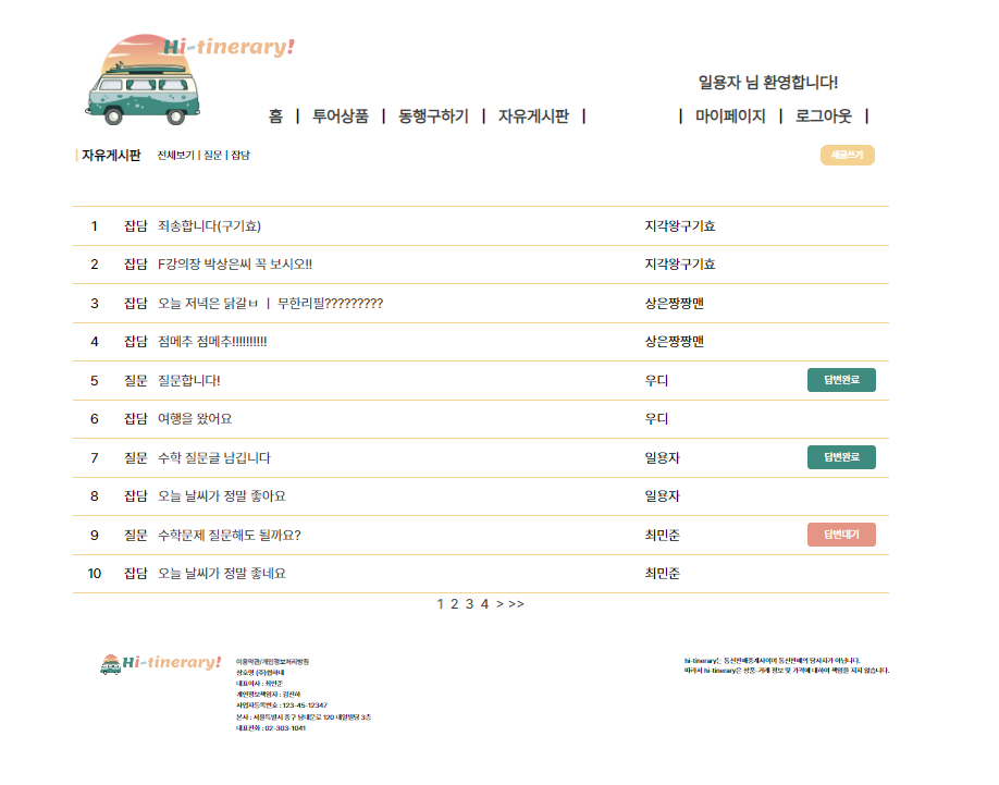 GitHub - 2211SpringCloudWebApp2305/Hi-tinerary: 쉽하내조 - 세미프로젝트