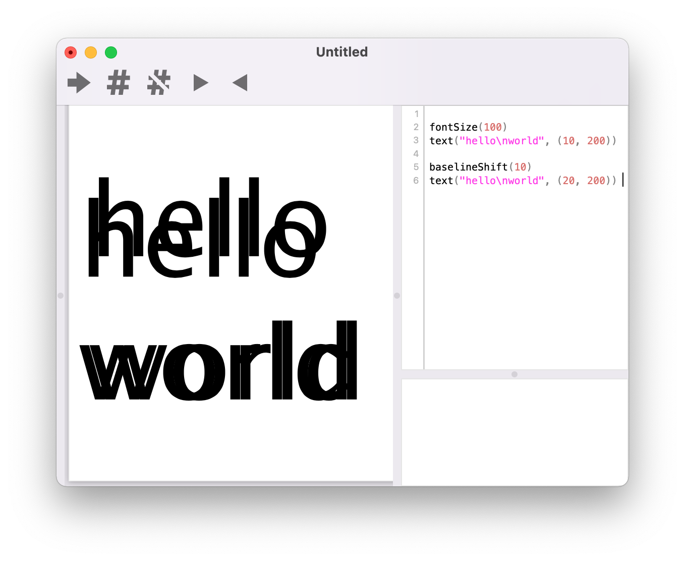 baselineShift behaviour in different Mac OS versions · Issue #447 · typemytype/drawbot · GitHub