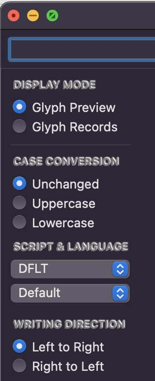 dark mode and section texts · Issue #13 · typemytype/featurePreviewRoboFontExtension · GitHub