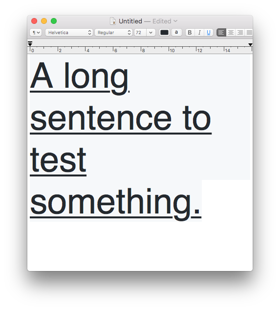 Trailing space characters should be skipped when drawing multi-line ...